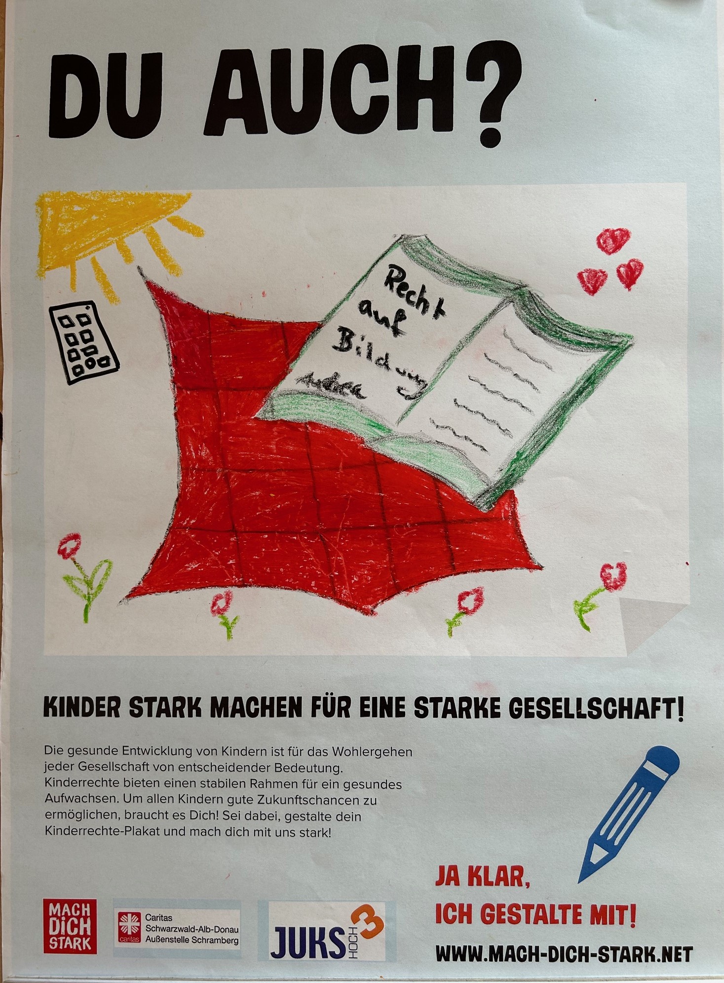 Mach dich stark - Große Plakat- und Tütenaktion in Schramberg